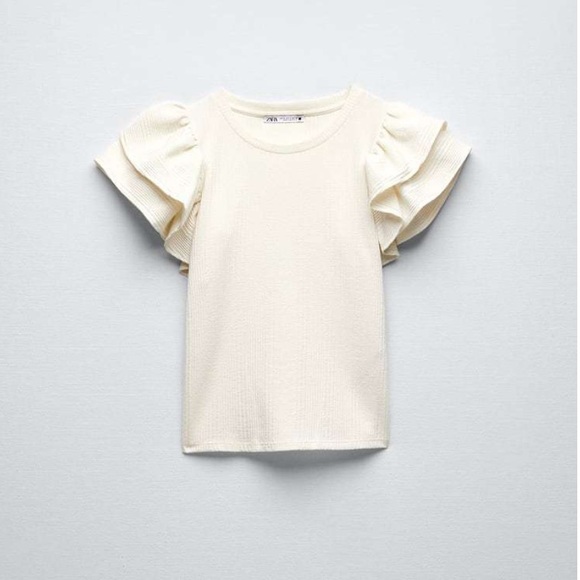 Zara | Tops | Zara Ruffled Top | Poshmark